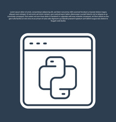 Pop art python programming language icon isolated Vector Image