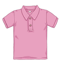 Single cartoon - dark blue polo shirt Royalty Free Vector