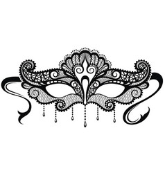 Lace mask Royalty Free Vector Image - VectorStock