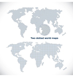 Double piece flat puzzle two section compare Vector Image