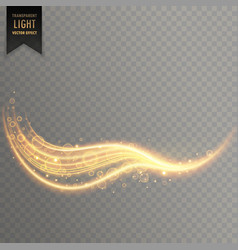 Wavy transparent light effect background Vector Image