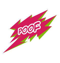 Poof icon pop art style Royalty Free Vector Image