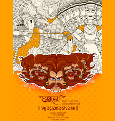 Dussehra Ravan Epic Vector Images (63)