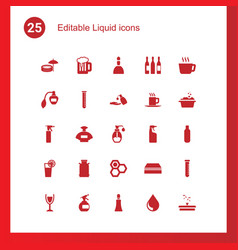 Liquid icons Royalty Free Vector Image - VectorStock