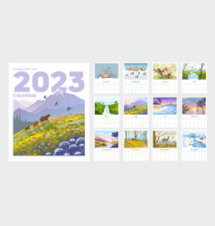 Calendar for 2023 2023 Royalty Free Vector Image