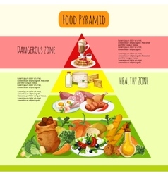 Food pyramid Royalty Free Vector Image - VectorStock