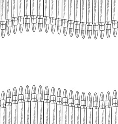 Doodle crayon border wave Royalty Free Vector Image