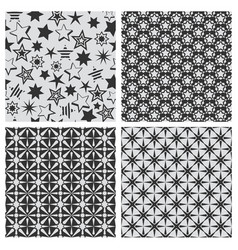 Colored star geometric seamless pattern Royalty Free Vector
