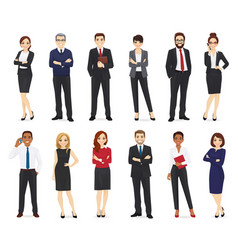 Business team set Royalty Free Vector Image - VectorStock