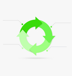 Sea blue color life cycle infographic content Vector Image