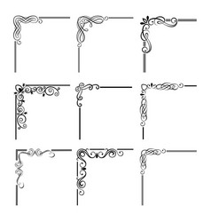 Abstract corner pattern Royalty Free Vector Image