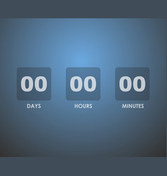 Background Coming Soon and countdown timer Vector Image