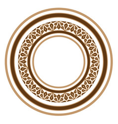 Royal decorative round frame Royalty Free Vector Image