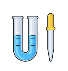 Laboratory equipment decorative icons set Vector Image