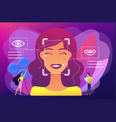 Emotion detection concept Royalty Free Vector Image