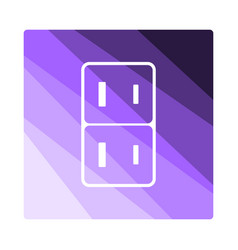 Socket power icon electric plug symbol 110v 220v Vector Image
