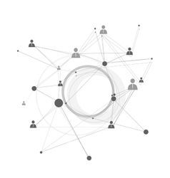 Abstract human connection Royalty Free Vector Image