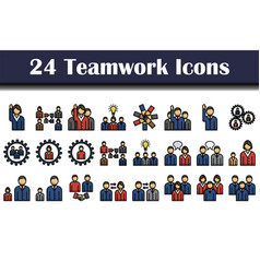 Business team set Royalty Free Vector Image - VectorStock
