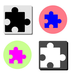 Puzzle icon Royalty Free Vector Image - VectorStock