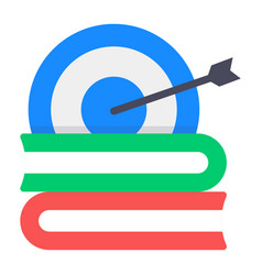 Educational target Royalty Free Vector Image - VectorStock
