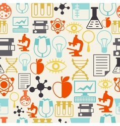 Chemistry seamless background Royalty Free Vector Image