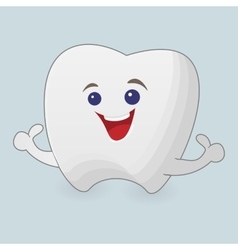 Smiling tooth Royalty Free Vector Image - VectorStock