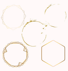 Gold frame Royalty Free Vector Image - VectorStock