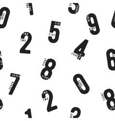 Patterned numbers Royalty Free Vector Image - VectorStock