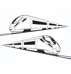 High-speed train Royalty Free Vector Image - VectorStock