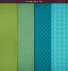 Wallpaper texture and patterns set Royalty Free Vector Image