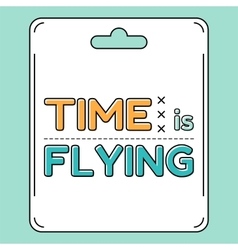 Time is flying Royalty Free Vector Image - VectorStock