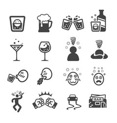 Drunk emoticon Royalty Free Vector Image - VectorStock