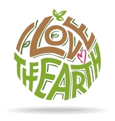 Earth day flat design poster Royalty Free Vector Image