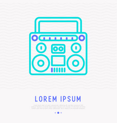 Retro music player icon set 2 Royalty Free Vector Image
