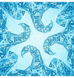 Abstract ice triangles background Royalty Free Vector Image