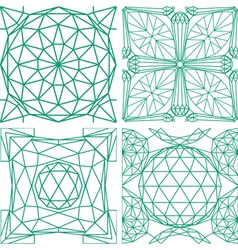 Seamless white pattern from diamond cutting Vector Image