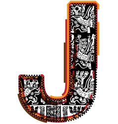 Incas font Royalty Free Vector Image - VectorStock