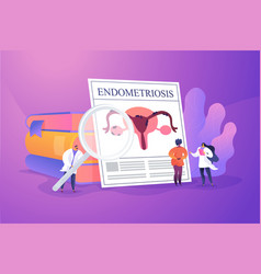 Endometriosis abstract concept Royalty Free Vector Image