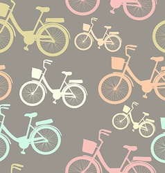 Seamless bicycle pattern Royalty Free Vector Image