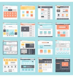 Ux ui application interface flowchart mobile Vector Image