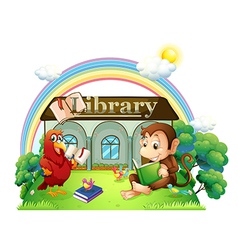 Monkey Reading Book Vector Images (over 160)