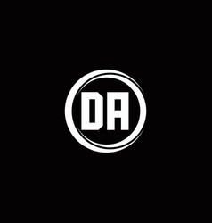Da logo monogram with modern style concept design Vector Image