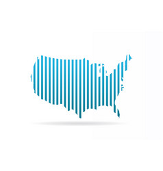Usa united states network map graphic Royalty Free Vector