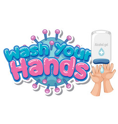 Coronavirus poster design for preventions of Vector Image