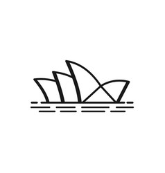 Opera house symbol Royalty Free Vector Image - VectorStock