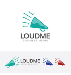 Megaphone or loudspeaker icon in black color Vector Image