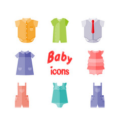 Fashionable clothes for kids Royalty Free Vector Image