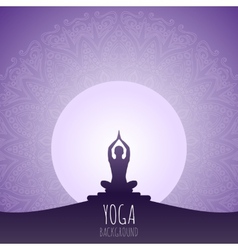 Yoga background Royalty Free Vector Image - VectorStock