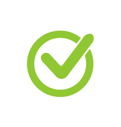 Check alert and uncheck icons isolated on a white Vector Image