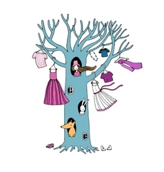 Coloring book with various clothes Royalty Free Vector Image